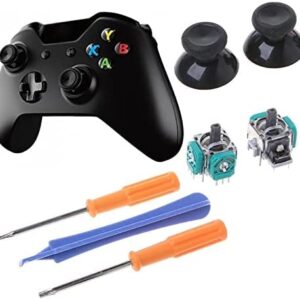 3D Analog Joysticks with Thumbsticks Cap T8 T6 Screwdrivers Repair Tool for Xbox one Controller Replacement