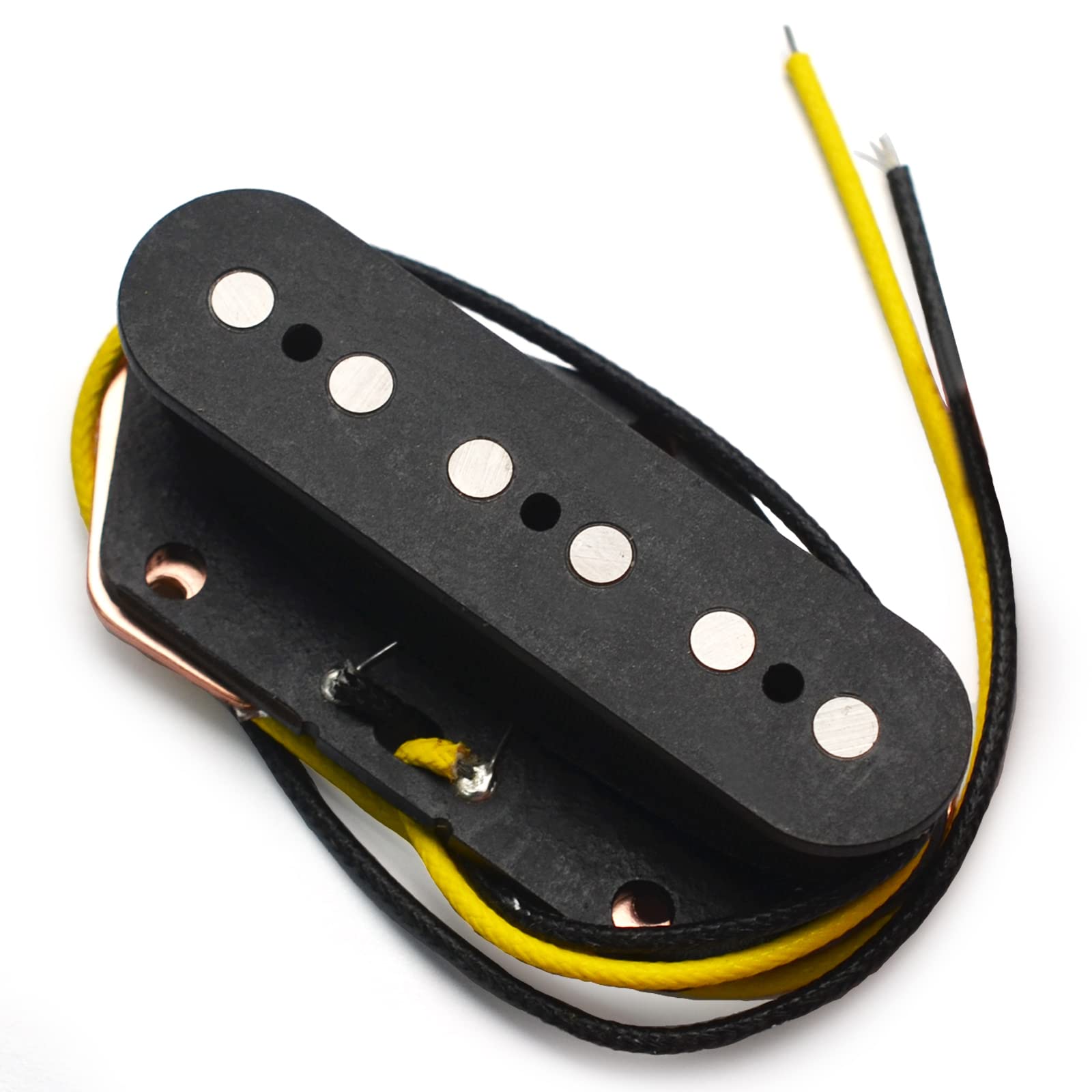 SAPHUE Alnico 5 TL Bridge Pickup Fiber Bobbin TL Bridge Pickup Black Guitar Parts