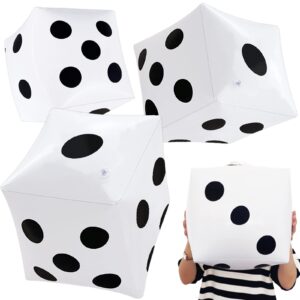 3 pack 13 inch jumbo inflatable dice,fun giant large inflatable dice for indoor outdoor board game,pool party,lawn floor games