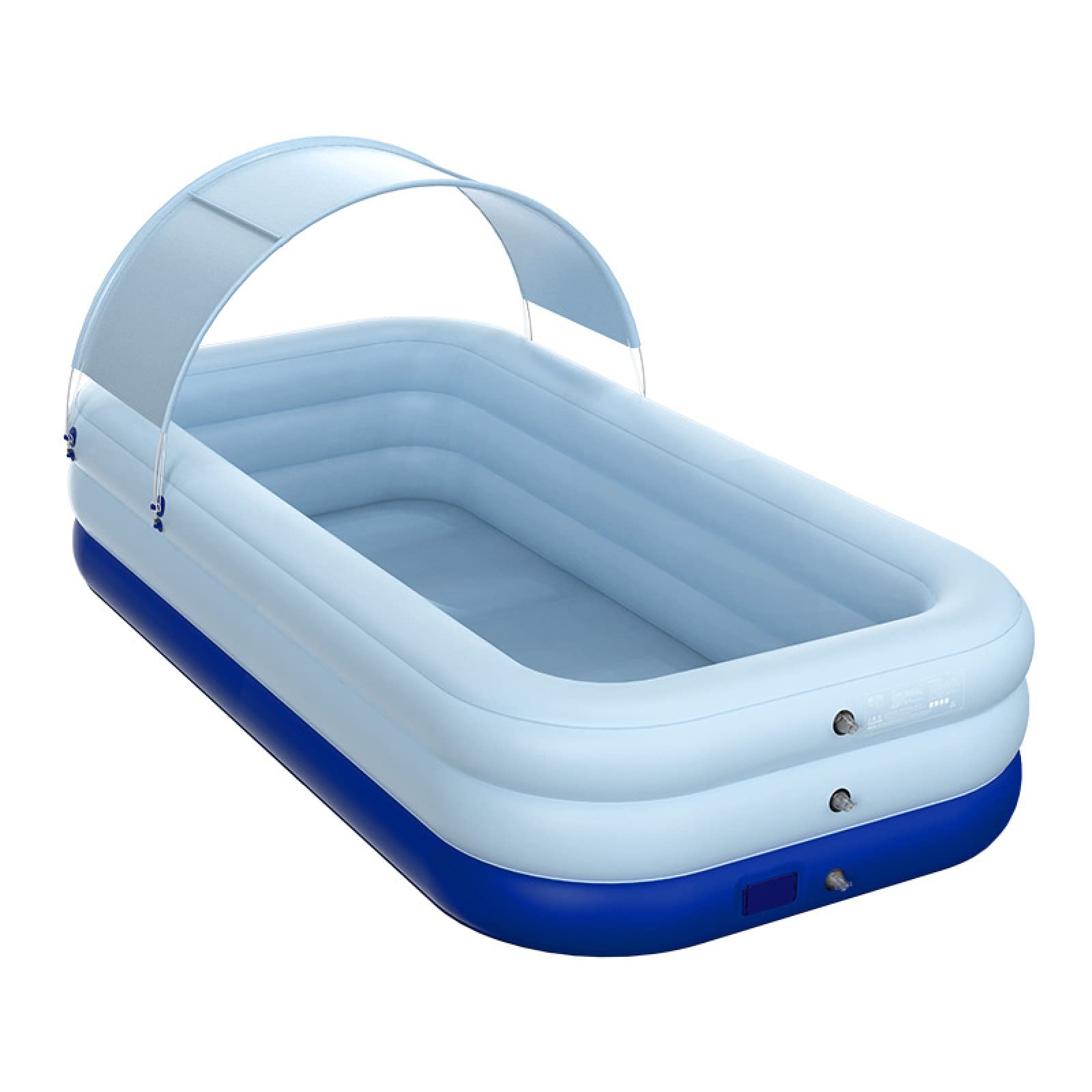 Inflatable Slide Pool Water Pool Slide Activity Center for Outdoor Swimming Pool Suitable for Over 3 Years Old,Blue-3M