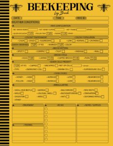 beekeeping log book | beekeeping tracking journal and beehive inspection notebook and maintenance logbook for beekeepers | honey bee farming tracker: 112 pages | 8.5" x 11" inches.