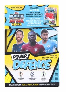 toynk 2021/2022 topps uefa champions league match attax extra mega tin | power defence