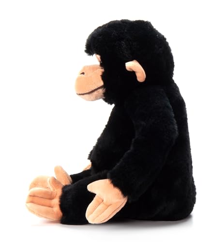 The Petting Zoo Chimp Stuffed Animal Plushie, Gifts for Kids, Wild Onez Zoo Animals, Zoologee Chimp Plush Toy 12 inches