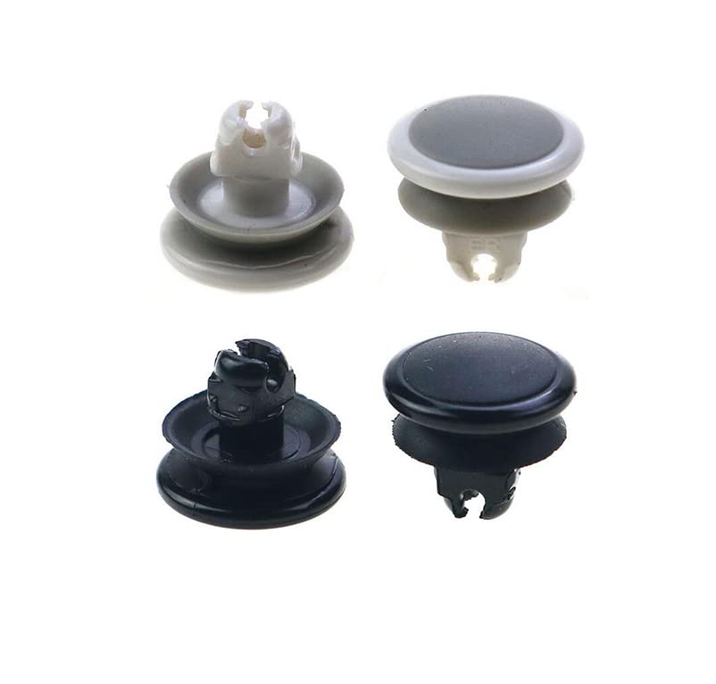 2 PCS 3D Analog Joystick Cap Button Joystick Rocker Cap for Psvita 1000 PSV 1000 Controller Replacement (Black)