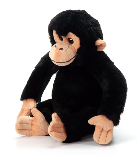 The Petting Zoo Chimp Stuffed Animal Plushie, Gifts for Kids, Wild Onez Zoo Animals, Zoologee Chimp Plush Toy 12 inches