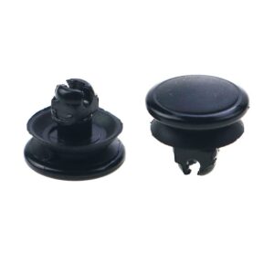 2 PCS 3D Analog Joystick Cap Button Joystick Rocker Cap for Psvita 1000 PSV 1000 Controller Replacement (Black)