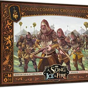 CMON A Song of Ice and Fire Tabletop Miniatures Game Golden Company Crossbowmen Unit Box - Deadly Mercenary Marksmen, Strategy Game for Adults, Ages 14+, 2+ Players, 45-60 Minute Playtime, Made