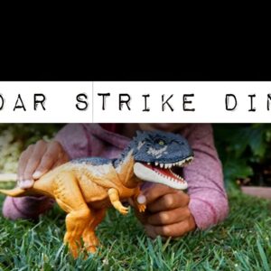 Jurassic World Skorpiovenator Dinosaur Action Figure Dino Kids Roar Strike Feature with Attack Roar Gift Bundle with 2 My Outlet Mall Stickers