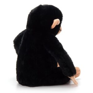 The Petting Zoo Chimp Stuffed Animal Plushie, Gifts for Kids, Wild Onez Zoo Animals, Zoologee Chimp Plush Toy 12 inches