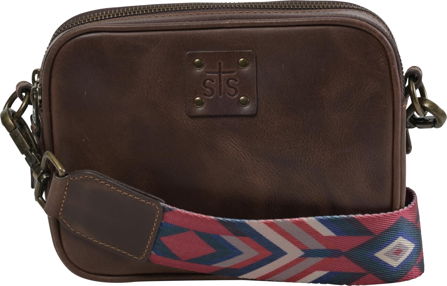 STS Ranchwear Basic Bliss Lucy Crossbody Chocolate One Size