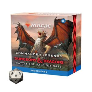 mtg magic commander legends battle for baldur's gate prerelease pack kit