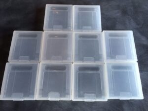 clear plastic game cartridge case box game card cartridge cases boxes for nintend gameboy color gbc replacement (10pcs)