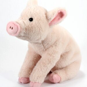 The Petting Zoo Pig Stuffed Animal Plushie, Gifts for Kids, Wild Onez Farm Animals, Pig Plush Toy 12 inches