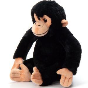 The Petting Zoo Chimp Stuffed Animal Plushie, Gifts for Kids, Wild Onez Zoo Animals, Zoologee Chimp Plush Toy 12 inches