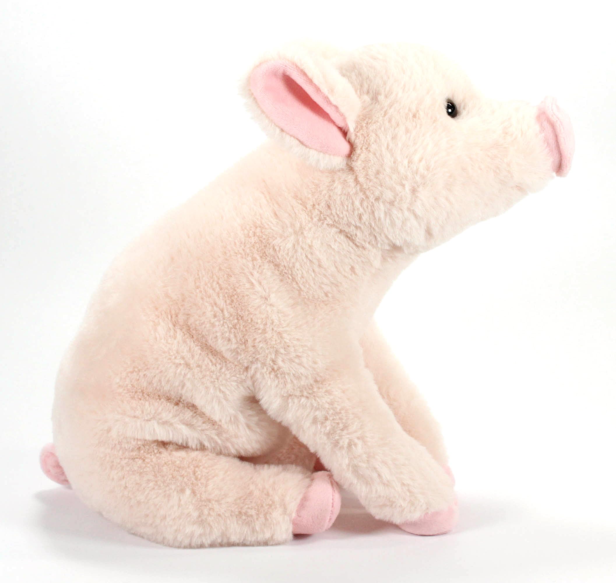 The Petting Zoo Pig Stuffed Animal Plushie, Gifts for Kids, Wild Onez Farm Animals, Pig Plush Toy 12 inches