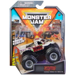 monster jam 2022 spin master 1:64 diecast truck with bonus accessory: world finals zombie