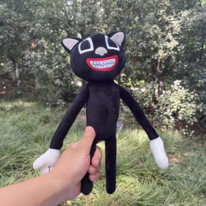 Dr.STONE Siren Head Plush Toys Limbs Movable Plush Toy Anime Black cat and Dog Doll Whistle Man Funny Doll，Plush Toys for Home Party Gift Birthday Gift(Black cat