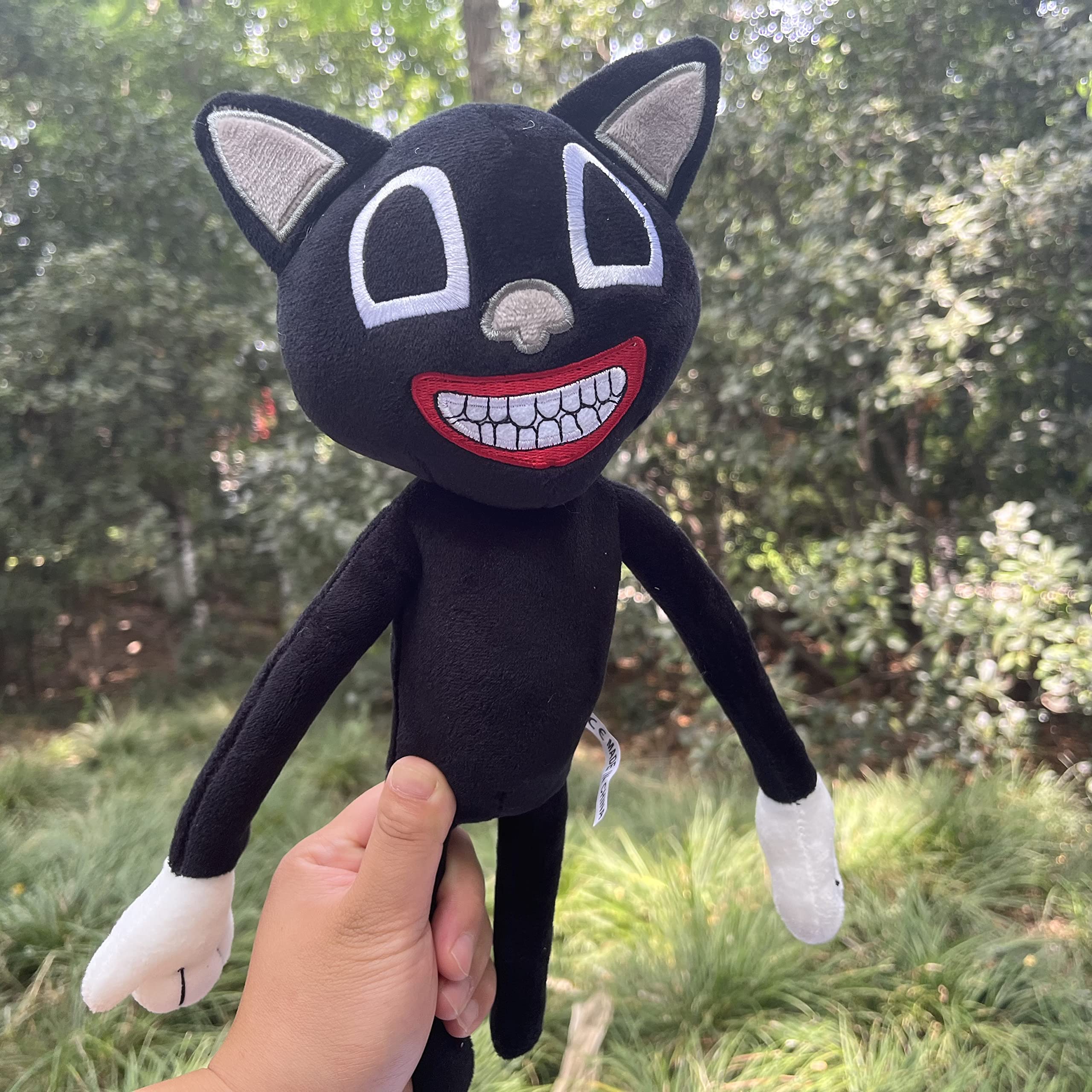 Dr.STONE Siren Head Plush Toys Limbs Movable Plush Toy Anime Black cat and Dog Doll Whistle Man Funny Doll，Plush Toys for Home Party Gift Birthday Gift(Black cat