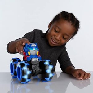 Transformers Optimus Prime Monster Treads – Monster Trucks with Light Up Wheels – Transformers Toy – Girls and Boys Ages 3 Years and Up