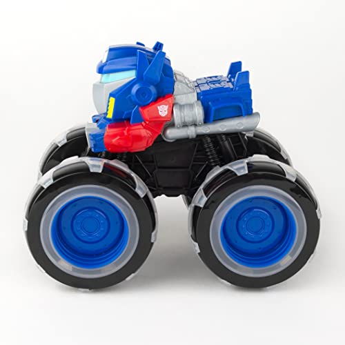 Transformers Optimus Prime Monster Treads – Monster Trucks with Light Up Wheels – Transformers Toy – Girls and Boys Ages 3 Years and Up