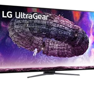 LG 48GQ900-B 48” Ultragear UHD OLED Gaming Monitor with Anti-Glare, 1.5M : 1 Contrast Ratio & DCI-P3 99% (Typ.) with HDR 10, .1ms (GtG) 120Hz Refresh Rate, HDMI 2.1,Black