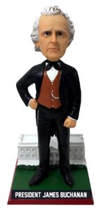 james buchanan white house base president bobblehead numbered to 1,856