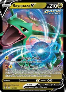 rayquaza v - 110/203 - ultra rare - sword & shield - evolving skies