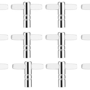 Set of 12 Silverline T-Type Drum Keys - Standard Universal Steel Drum Head Tuning Key Set