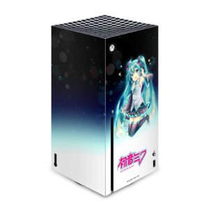 head case designs officially licensed hatsune miku night sky graphics vinyl sticker gaming skin decal cover compatible with xbox series x console