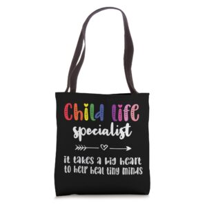 child life specialist pediatric health care professional tote bag