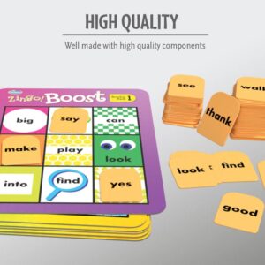 Think Fun Zingo! Sight Words Boost - Engaging Brain Game | Expansive Vocabulary Builder | Stimulates Memory & Concentration | for Kids Aged 4 and Up | Expansion Pack (76472)