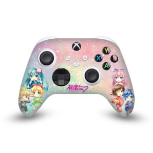 head case designs officially licensed hatsune miku characters graphics matte vinyl sticker gaming skin decal cover compatible with xbox series x/s controller