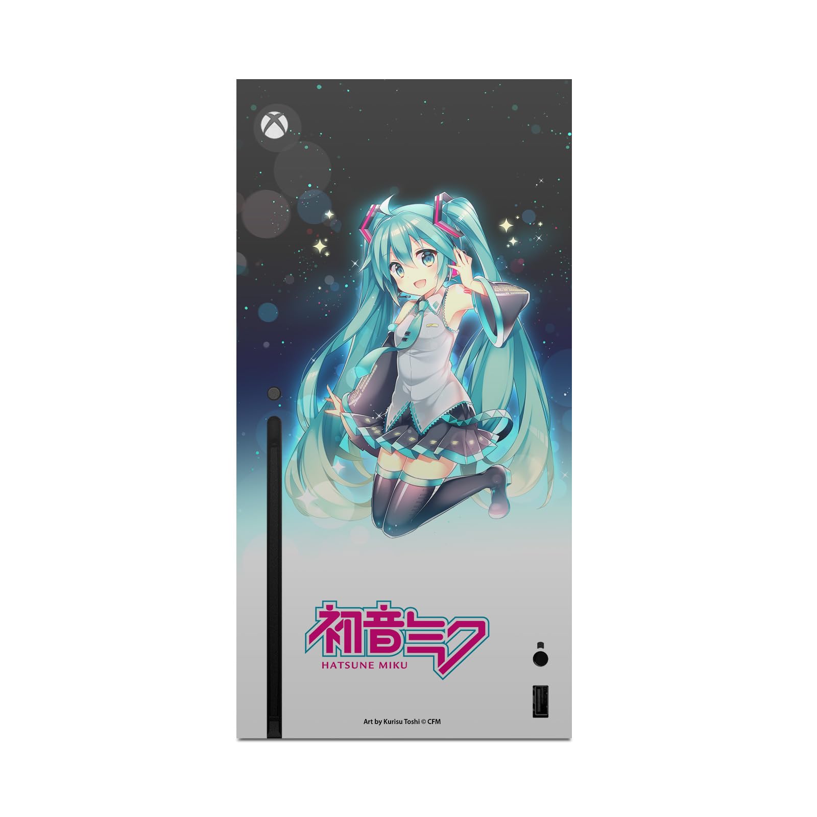 Head Case Designs Officially Licensed Hatsune Miku Night Sky Graphics Vinyl Sticker Gaming Skin Decal Cover Compatible With Xbox Series X Console and Controller Bundle