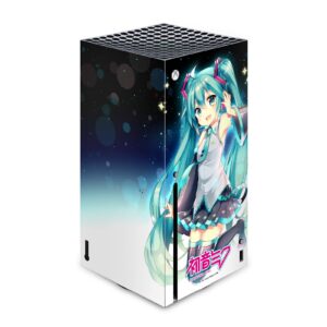 head case designs officially licensed hatsune miku night sky graphics matte vinyl sticker gaming skin decal cover compatible with xbox series x console