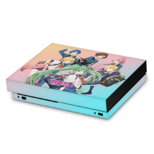 head case designs officially licensed hatsune miku high school graphics matte vinyl sticker gaming skin decal cover compatible with xbox one x console