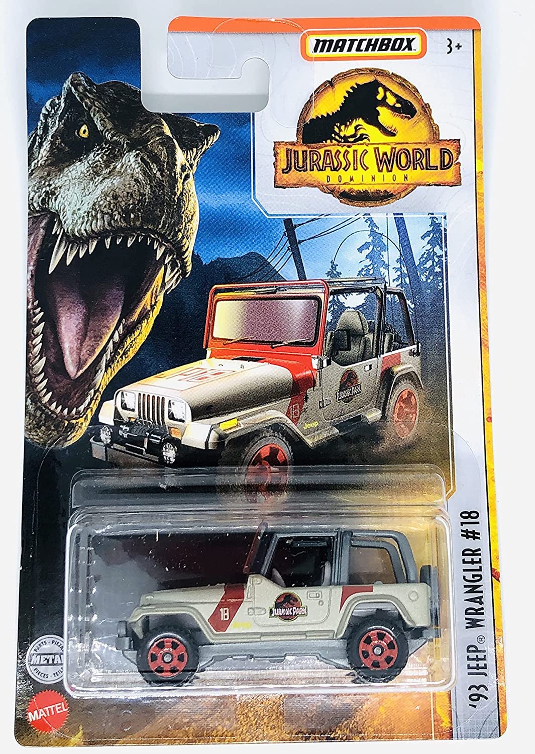 Matchbox 2022 - '93 Wrangler #18 - Jurassic World Dominion