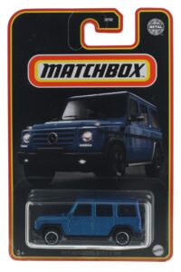 matchbox 2022 - 2015 mercedes-benz g 550 [blue] - on black card - drive your dream car set