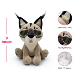 Youtooz Meme Big Floppa Plushie 9", Soft 100% PP-Cotton, Raise Your Floppa Meme Plushies, Based on Caracal Cat Species & Big Floppa Meme