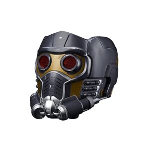 marvel legends series star-lord premium electronic roleplay helmet with light and sound fx, perfect for adult halloween costume, guardians of the galaxy adult roleplay gear