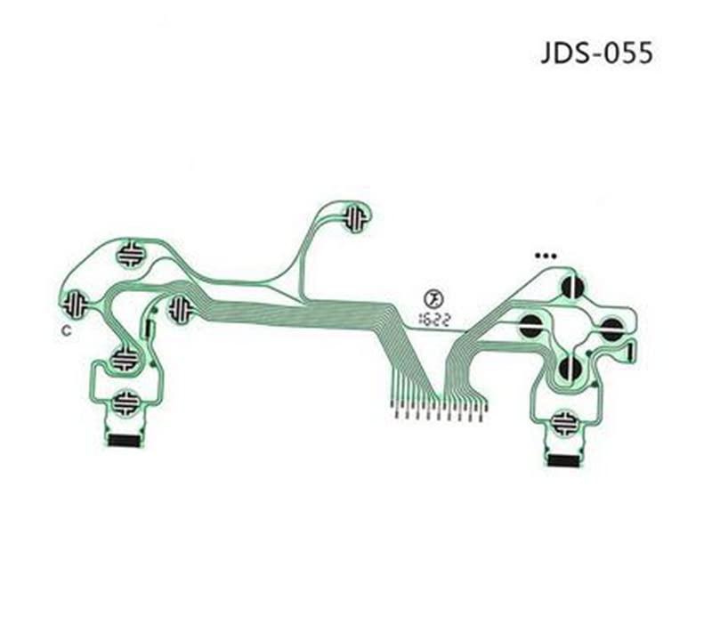 Button Conductive Film Keypad Flex Cable Buttons Ribbon Circuit Board for PS4 Pro Slim JDM-001 JDM-030 JDM-040 JDS-055 Controller Replacement (JDM-050 Green)