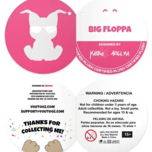 Youtooz Meme Big Floppa Plushie 9", Soft 100% PP-Cotton, Raise Your Floppa Meme Plushies, Based on Caracal Cat Species & Big Floppa Meme