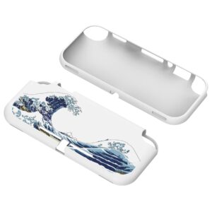 PlayVital The Great Wave Custom Protective Case for Nintendo Switch Lite, Soft TPU Slim Case Cover for Nintendo Switch Lite