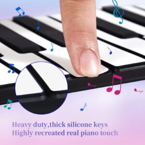 88 Key Keyboard Piano Roll Up Piano Electric Digital Piano Kids Hand Roll Piano For Kids Adults Gifts