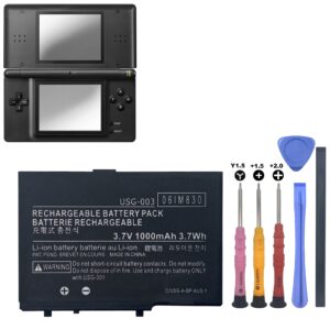 cenifenx ds lite battery usg-003 3.7v 1000mah replacement for nintendo ds lite ndsl game player battery with repair tool kit (not for nintendo dsi, dsi xl, dsi ll)