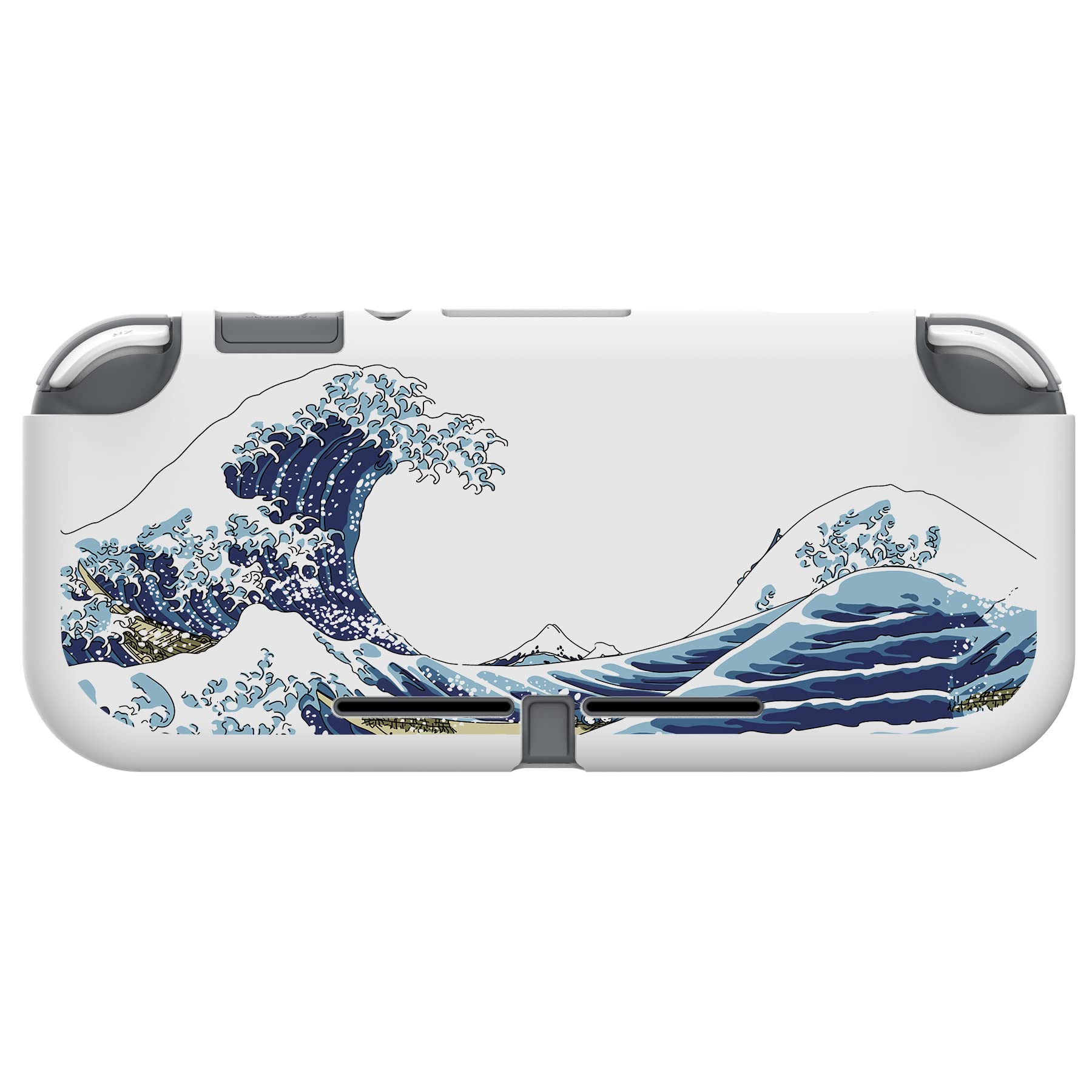 PlayVital The Great Wave Custom Protective Case for Nintendo Switch Lite, Soft TPU Slim Case Cover for Nintendo Switch Lite