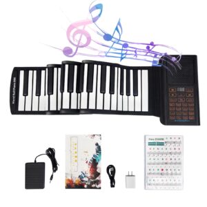 88 key keyboard piano roll up piano electric digital piano kids hand roll piano for kids adults gifts