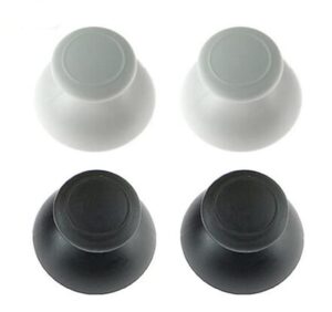 3d analog joystick thumb stick grip cap mushroom buttton cap for nintend wii u pro wiiu pad gamepad replacement (black)