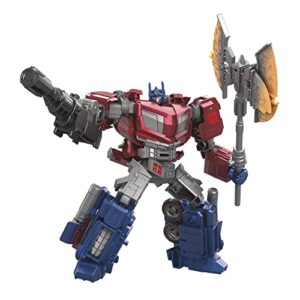 transformers toys studio series voyager class 03 gamer edition optimus prime toy, 6.5-inch, action figure for boys and girls ages 8 and up