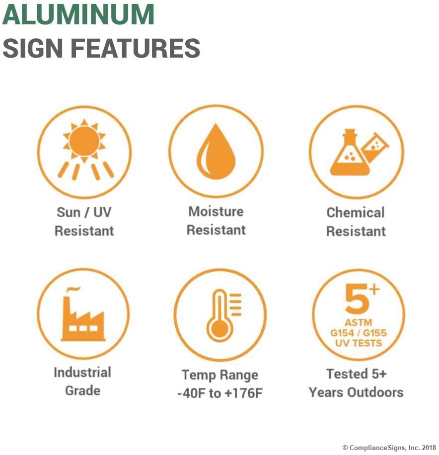 ComplianceSigns.com 12"x12" Aluminum NFPA 704 1-2-0-0 Hazard Diamond Placard, Made in the USA