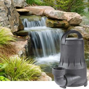 Little Giant PWM2600 115-Volt, 2550 GPH Submersible Wet Rotor Waterfall, Stream, Pond Pump with 20-Ft. Cord, Black, 517250